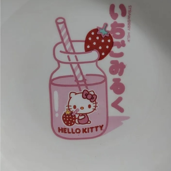 Sanrio | Kitchen | New Hello Kitty Strawberry Milk Pasta 9inch Ceramic ...
